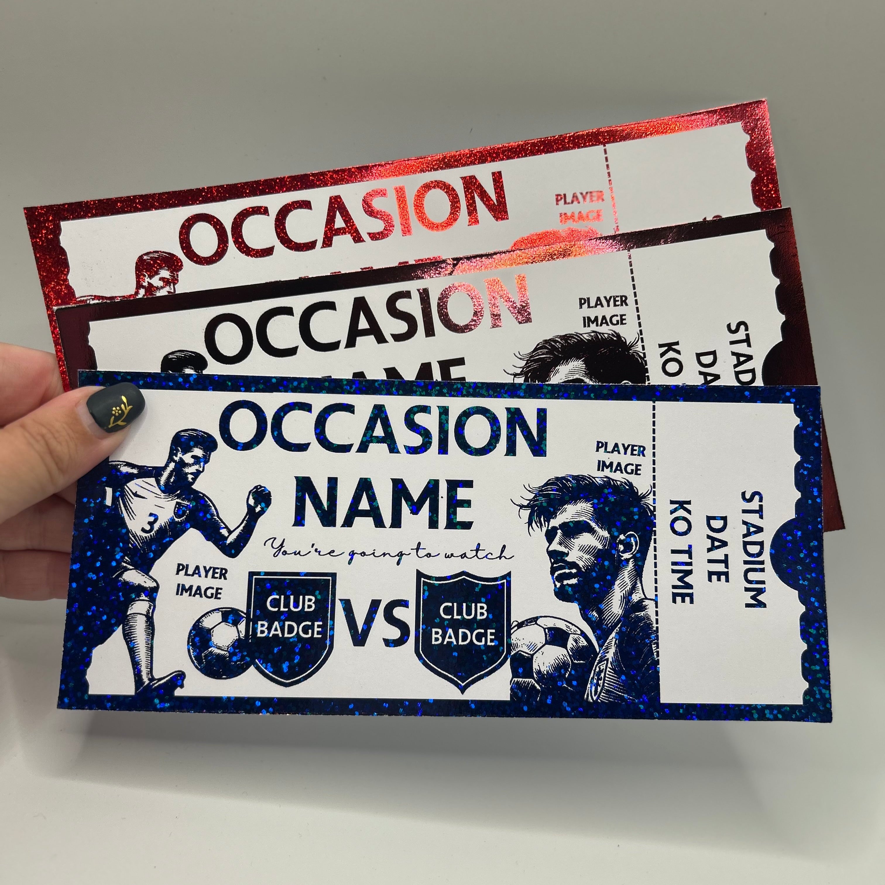 Personalised Football-Themed Gift Keepsake – Custom Presentation Card ...